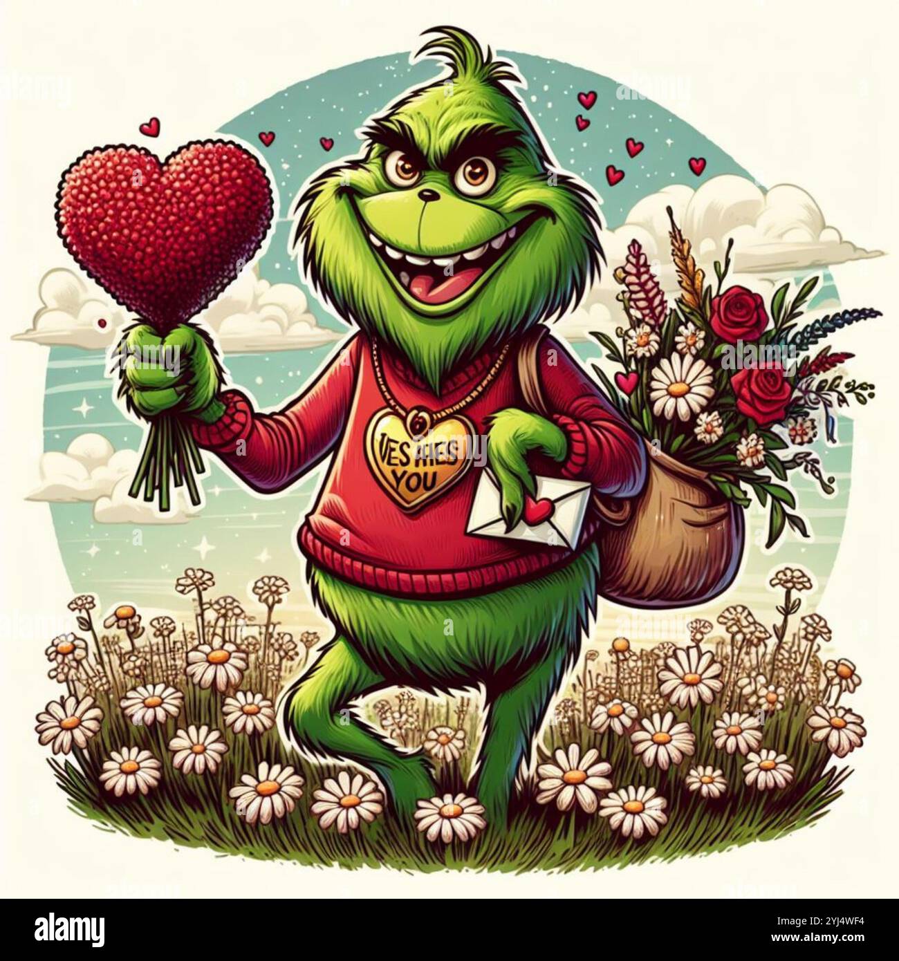 The grinch cartoon poster hi-res stock photography and images - Alamy