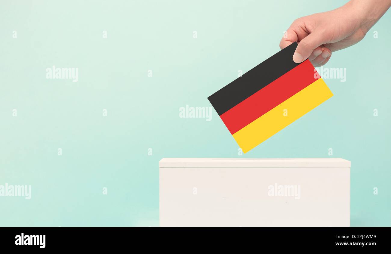 New election in Germany, end of Traffic light coalition, ballot box ...