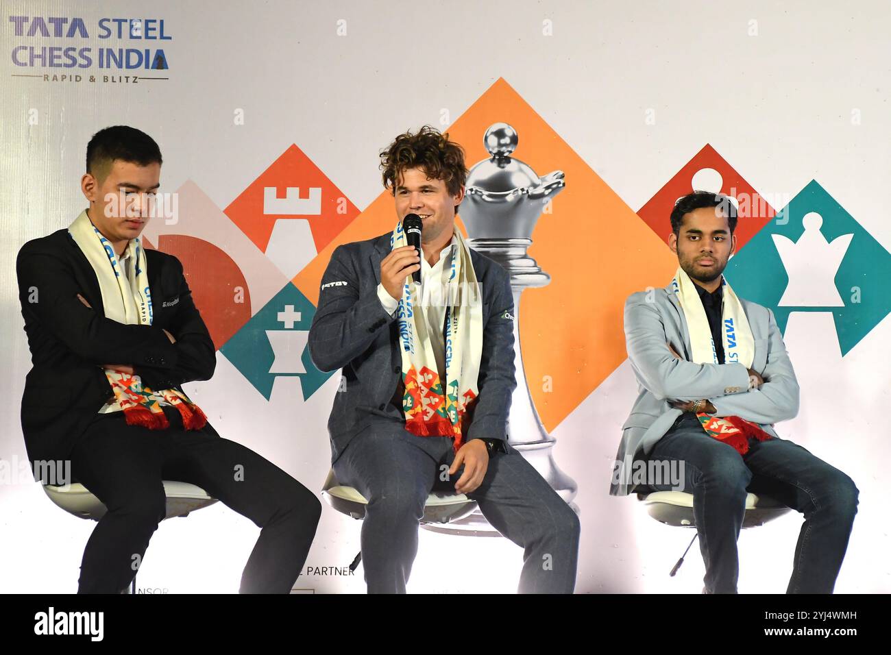 November 12, 2024, Kolkata, West Bengal, India: Norwegian chess ...