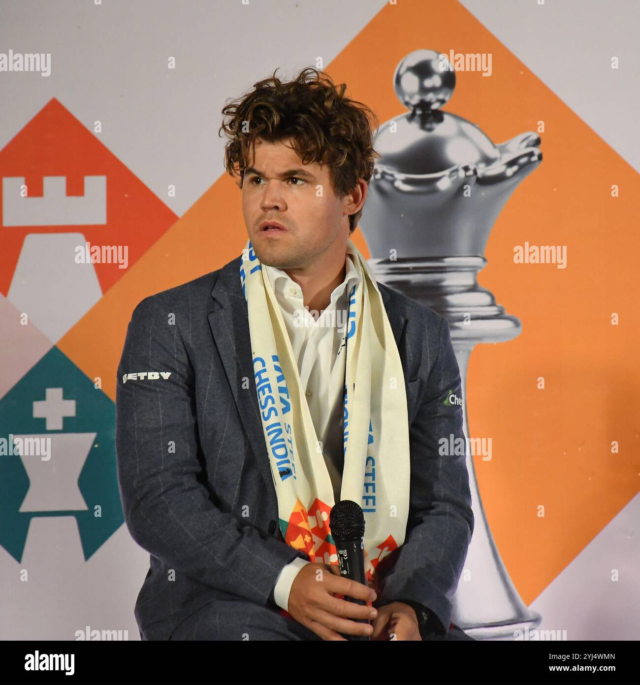 November 12, 2024, Kolkata, West Bengal, India: Norwegian chess ...