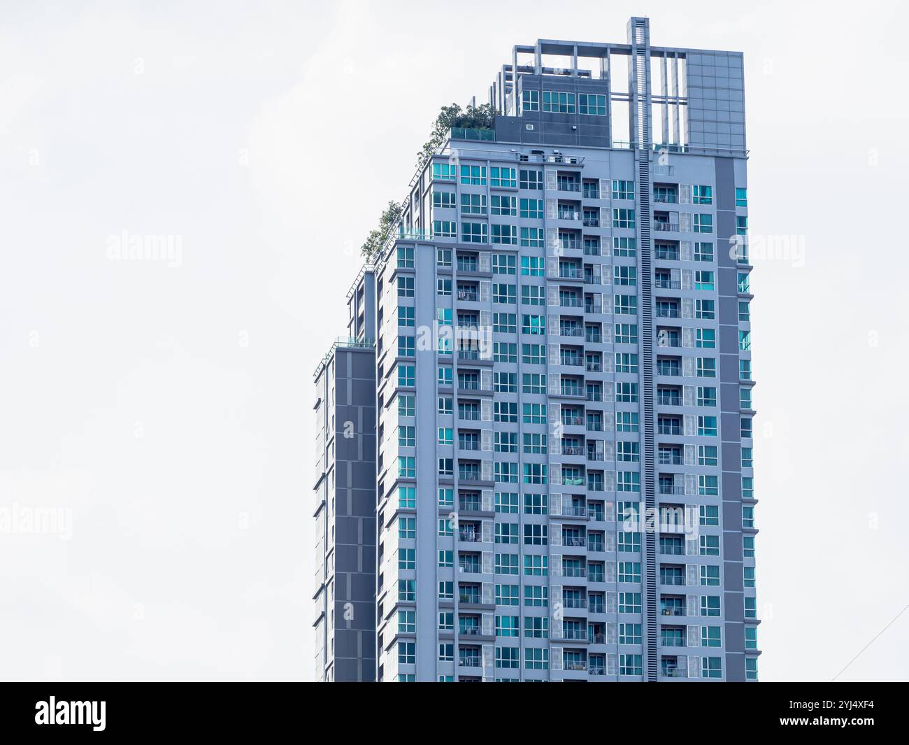 Bangkok, Thailand. November 9, 2024. Prosta Tower is a modern A class office building offering ...
