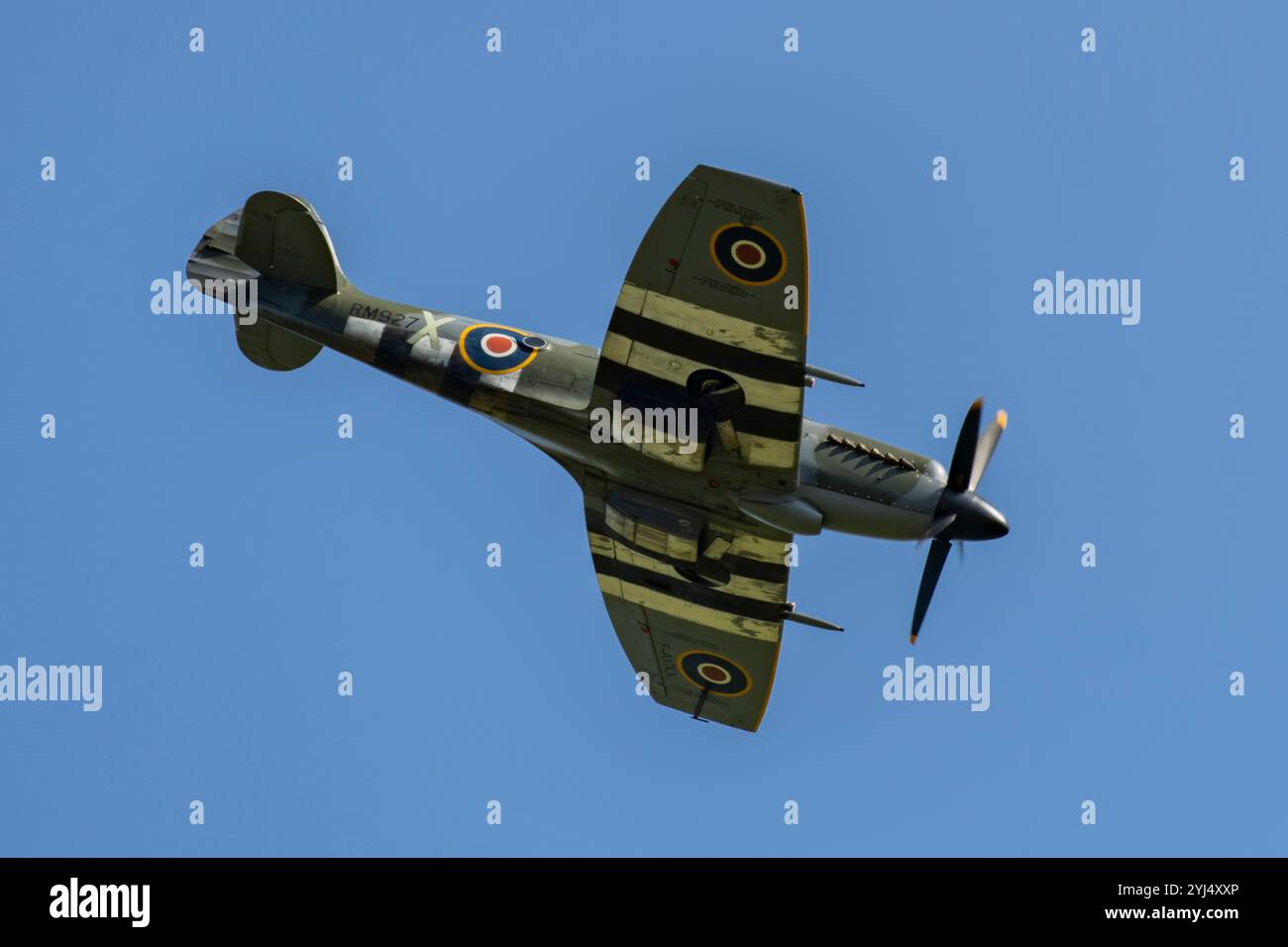 Spitfire MK XIV at Air Legend Air Show 2024 in Melun, France Stock ...
