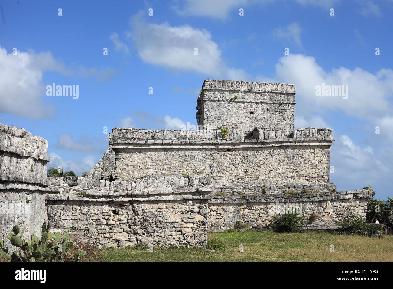 Exploring the Mayan ruins at the archeological site of Tulum, Mexico ...