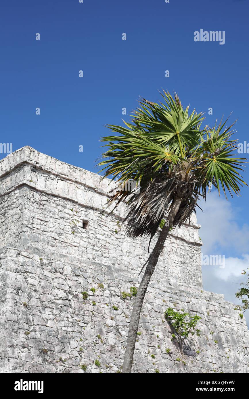 Exploring the Mayan ruins at the archeological site of Tulum, Mexico ...