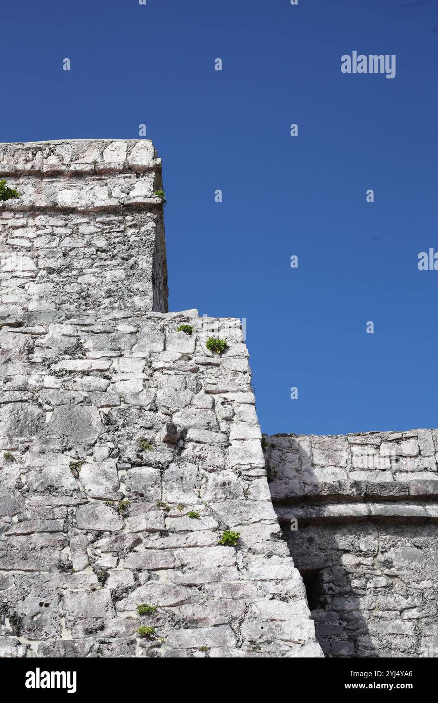 Exploring the Mayan ruins at the archeological site of Tulum, Mexico ...