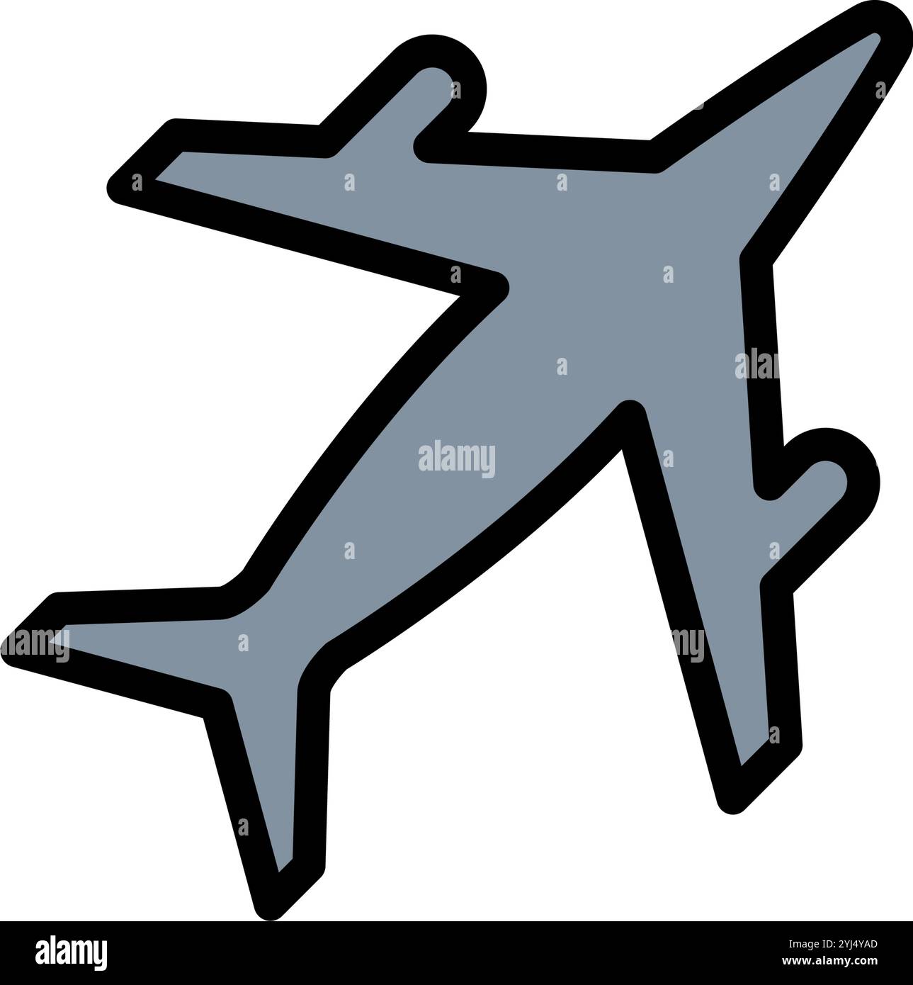 Airplane icon in color style. Aviation transportation take-off travel ...