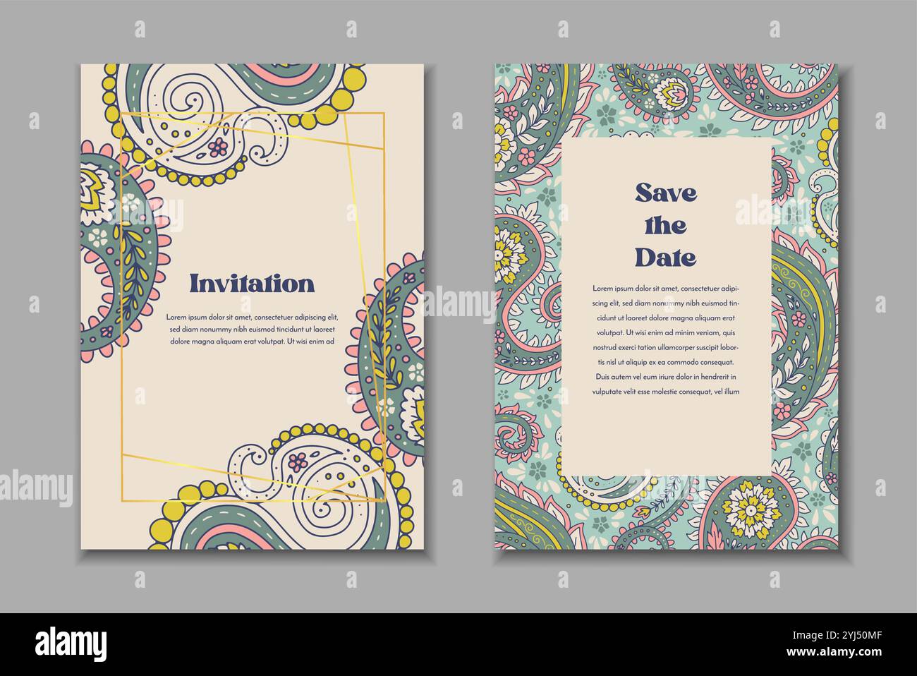 Two floral motifs Stock Vector Images - Alamy