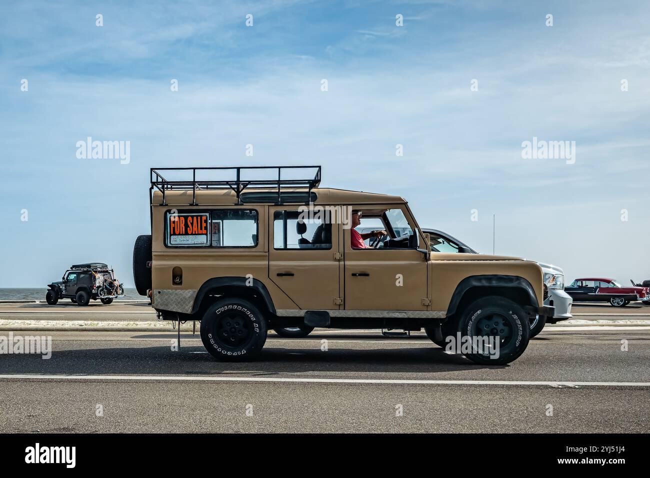Gulfport, MS - October 04, 2023: Wide angle side view of a 1989 Land ...