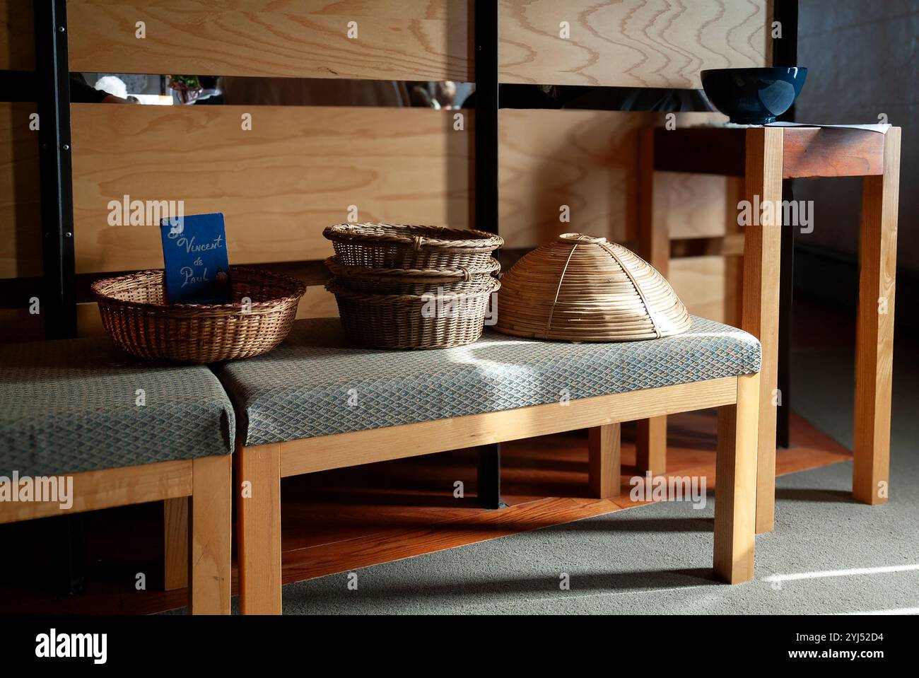 Church offering basket hi-res stock photography and images - Alamy