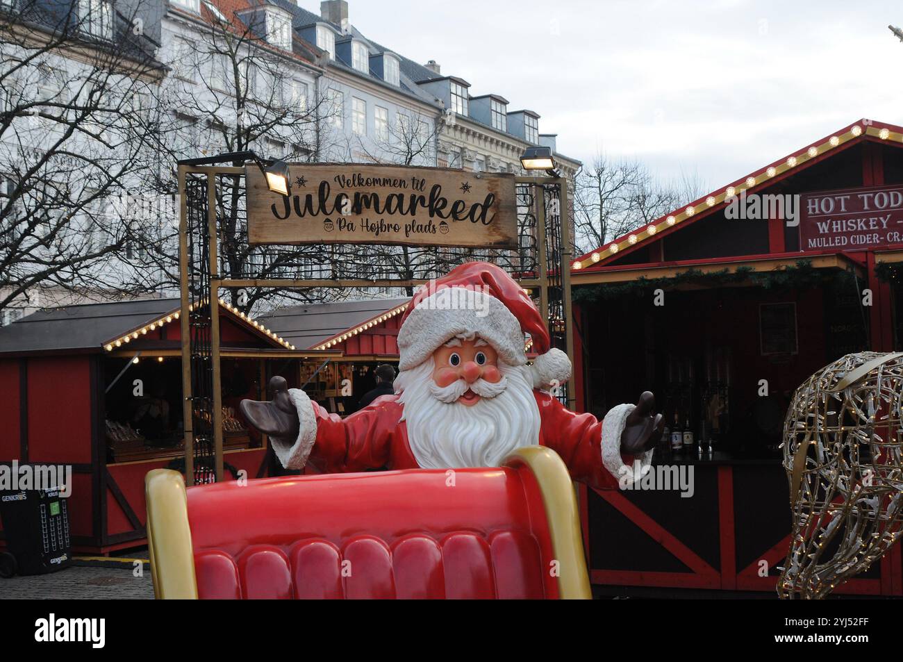 Copenhagen/ DenmarK/13 November 2024/ Christmas market at Hojbro plads ...