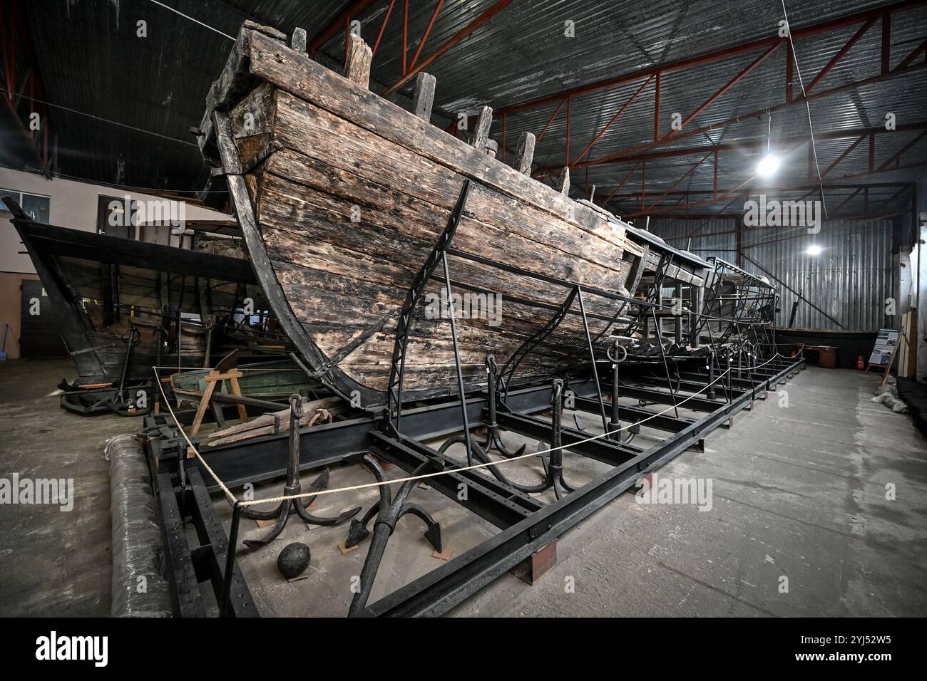 ZAPORIZHZHIA, UKRAINE - NOVEMBER 8, 2024 - The unique vessels of ...