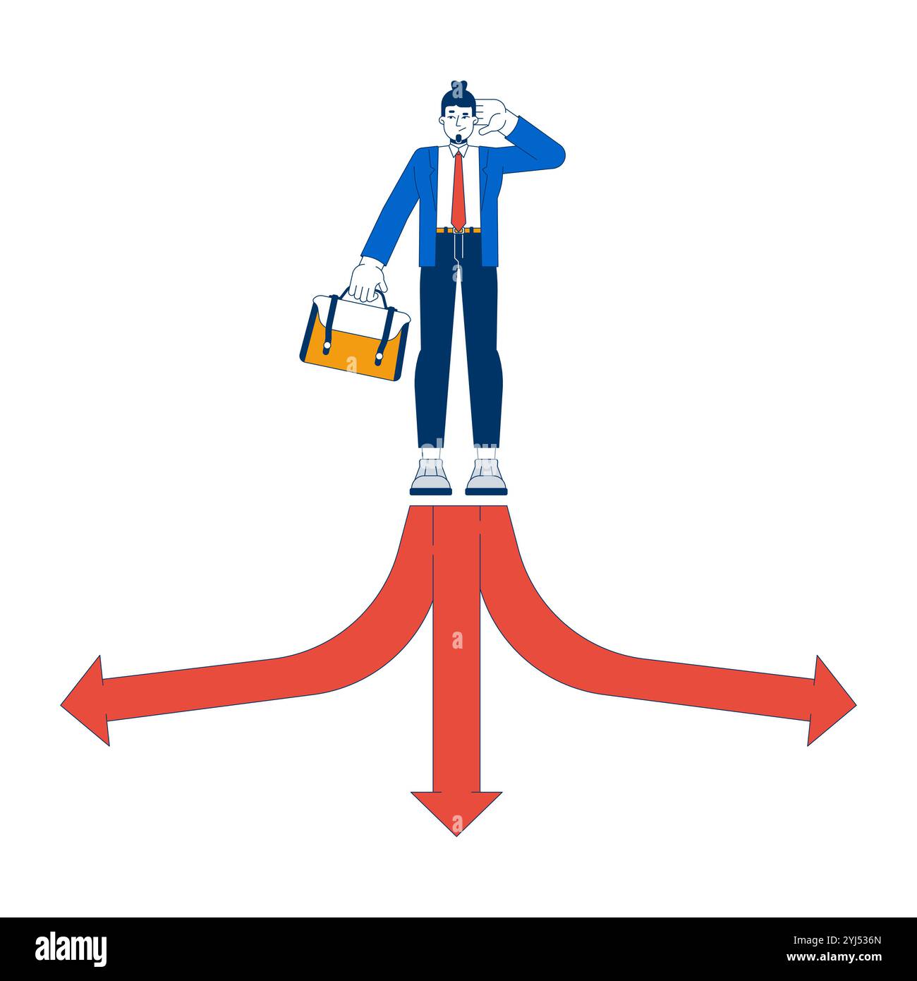 Career choices man Stock Vector Images - Alamy