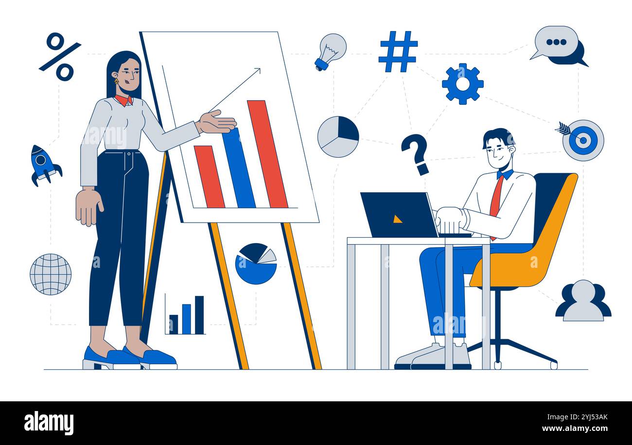 Colorful analytics planning concept Stock Vector Images - Alamy