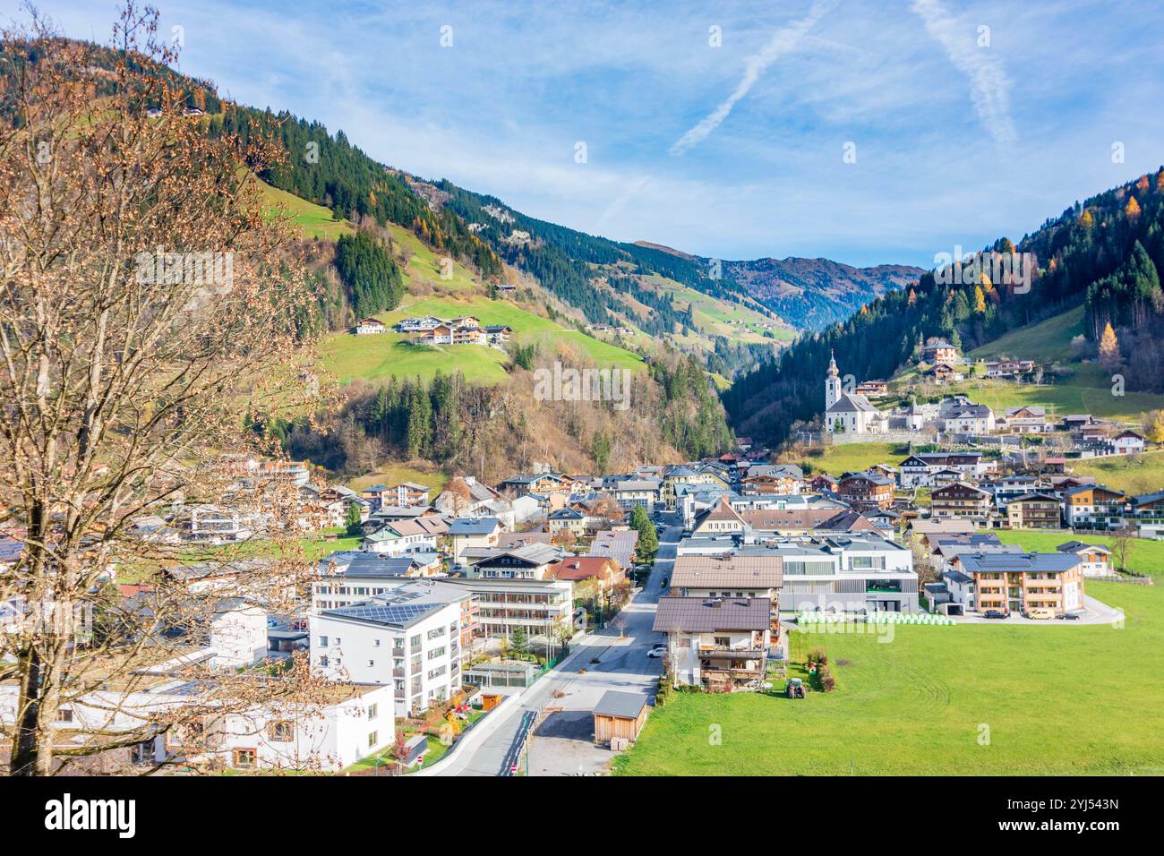 church and village Großarl Großarl Pongau Salzburg Austria Stock Photo ...
