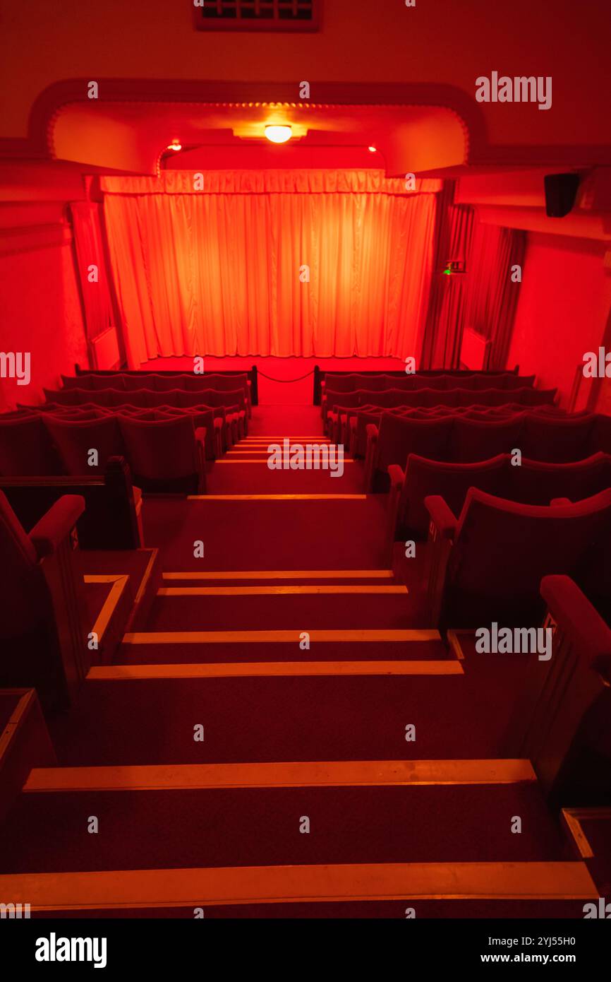 England, Kent, Sandwich, The Historic Art Deco Empire Cinema, Interior ...