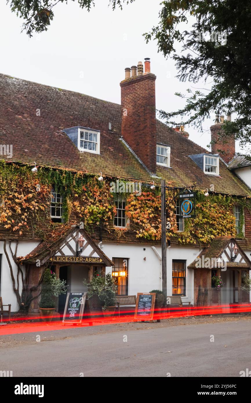 England, Kent, Penshurst, Leicester Arms Country Hotel and Pub Stock ...