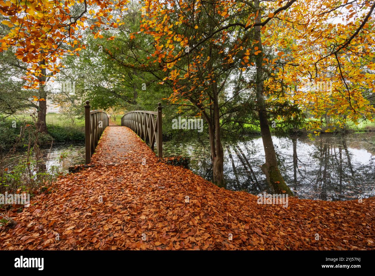 England, Kent, Chiddingstone, Chiddingstone Castle Grounds with ...