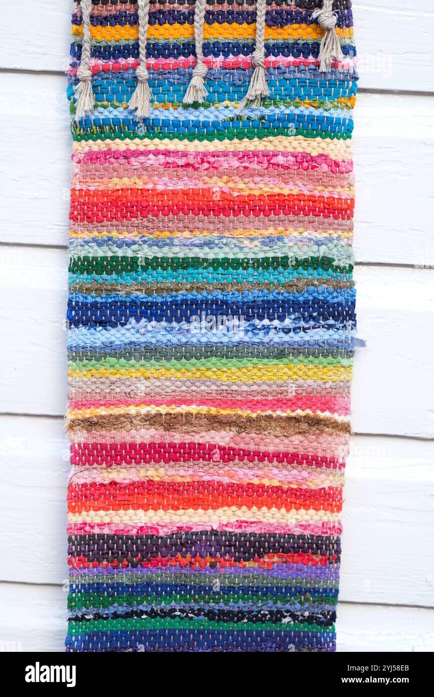 Colorful rag rug hi-res stock photography and images - Alamy