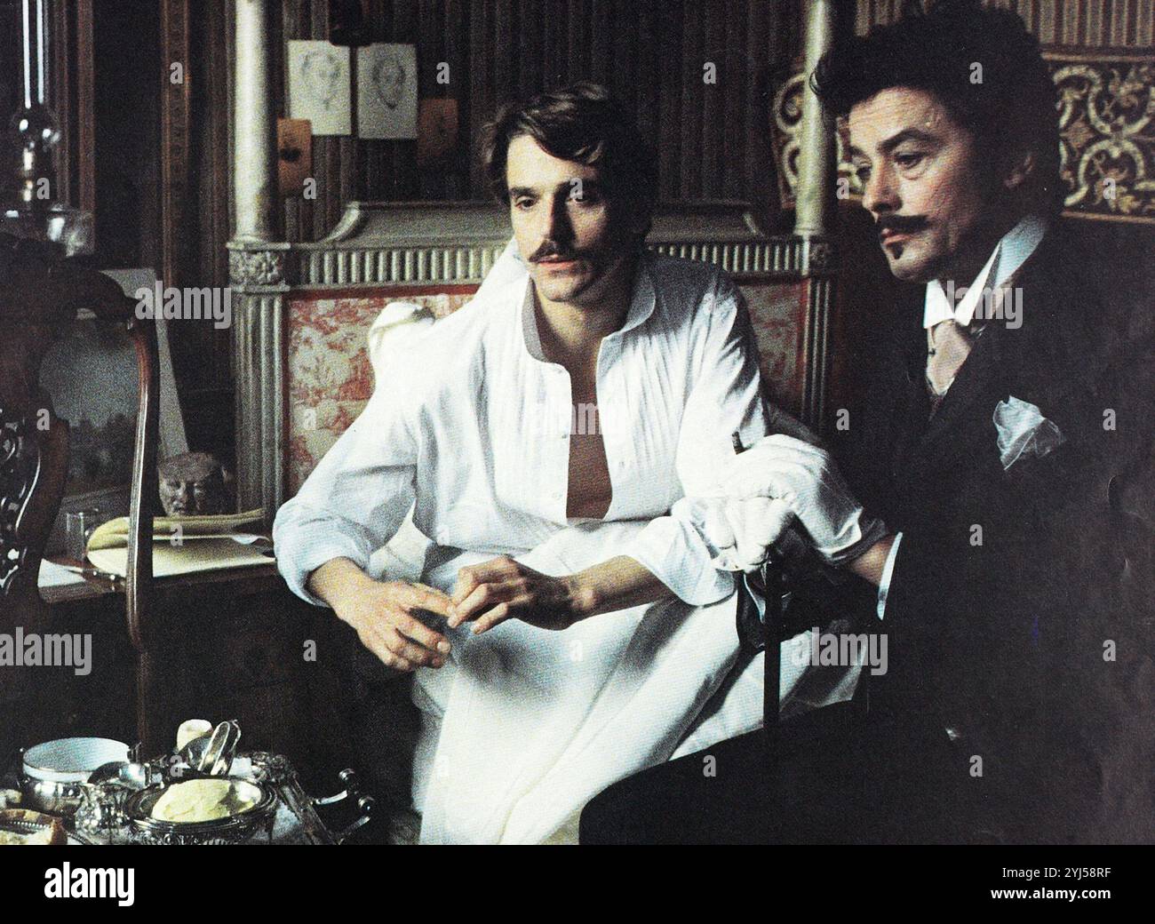 ALAIN DELON and JEREMY IRONS in SWANN IN LOVE (1984) -Original title ...