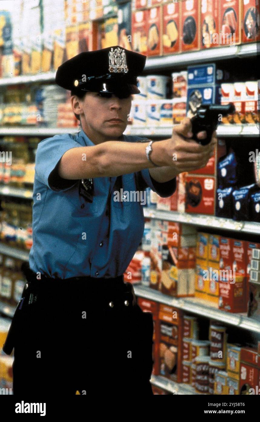 JAMIE LEE CURTIS in BLUE STEEL (1989), directed by KATHRYN BIGELOW ...