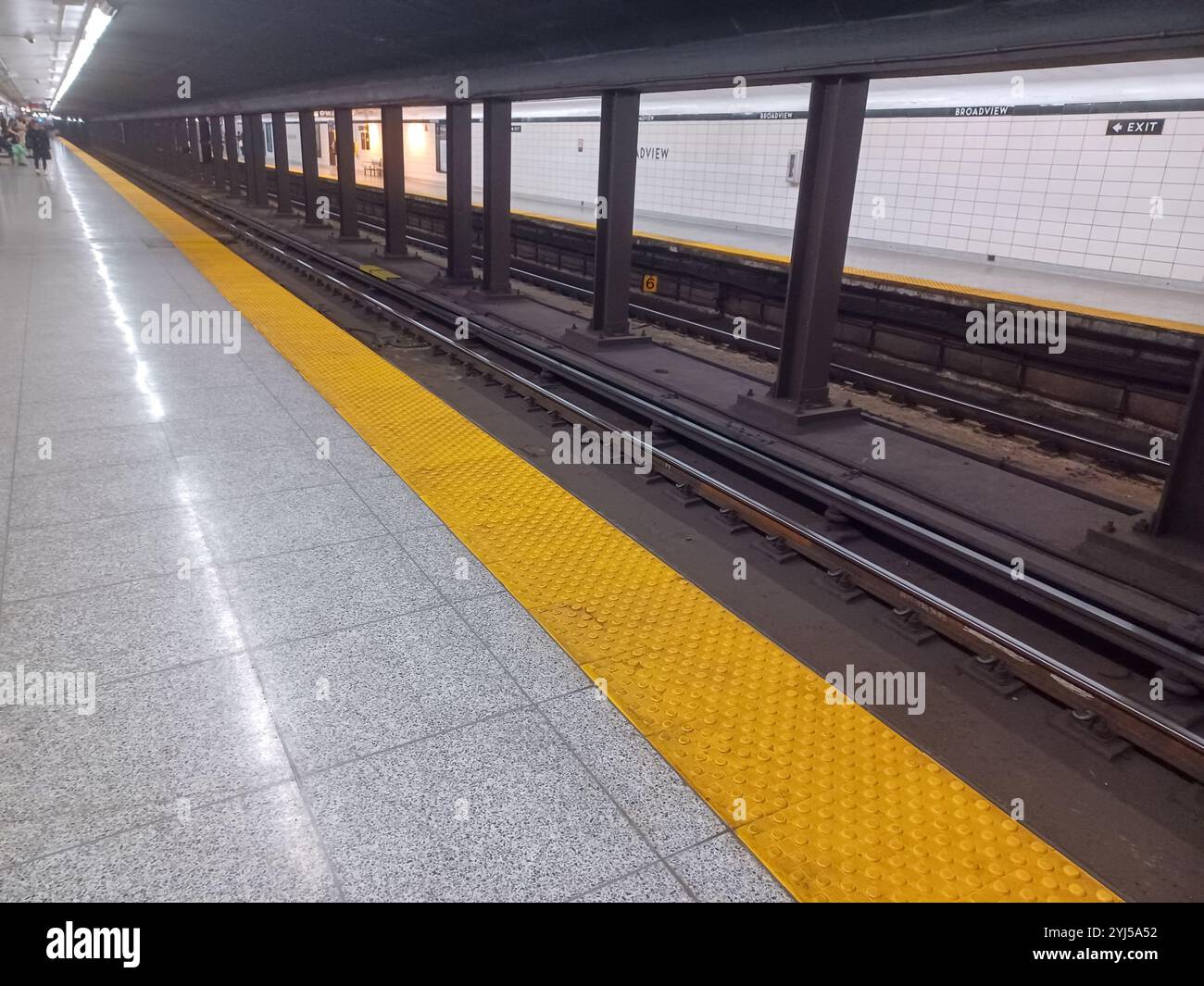 Toronto, ON, Canada - June 24, 2024: View at the Broadview subway ...