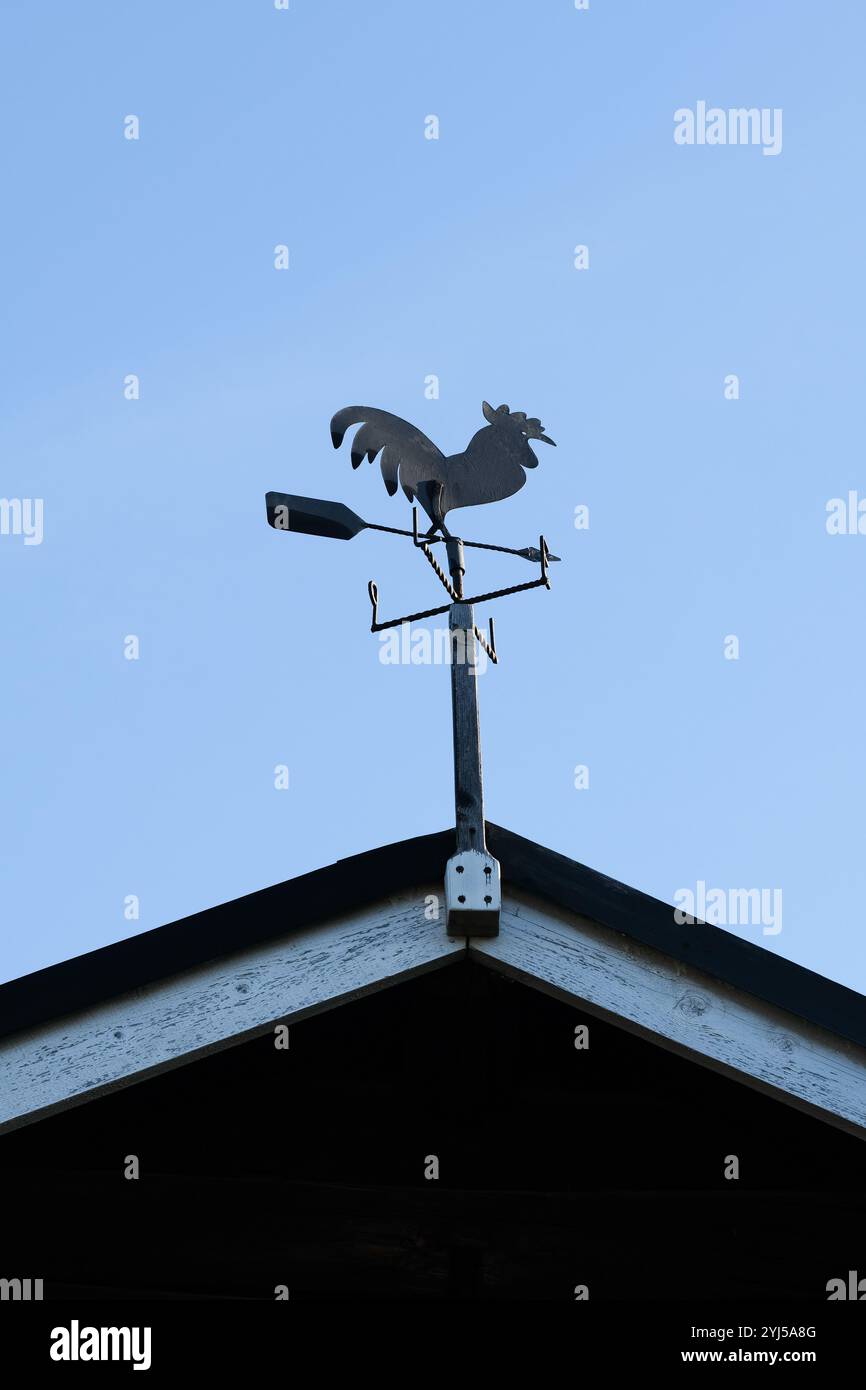 Weather vane with a rooster Stock Photo - Alamy