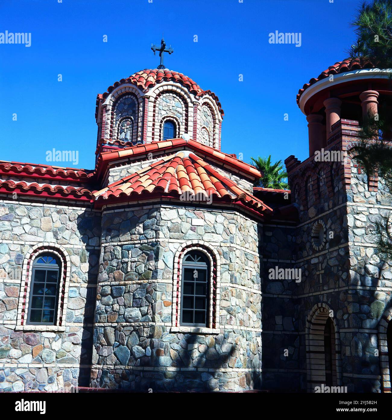 Film image of Greek orthodox chapel at St. Anthony's monastery in ...
