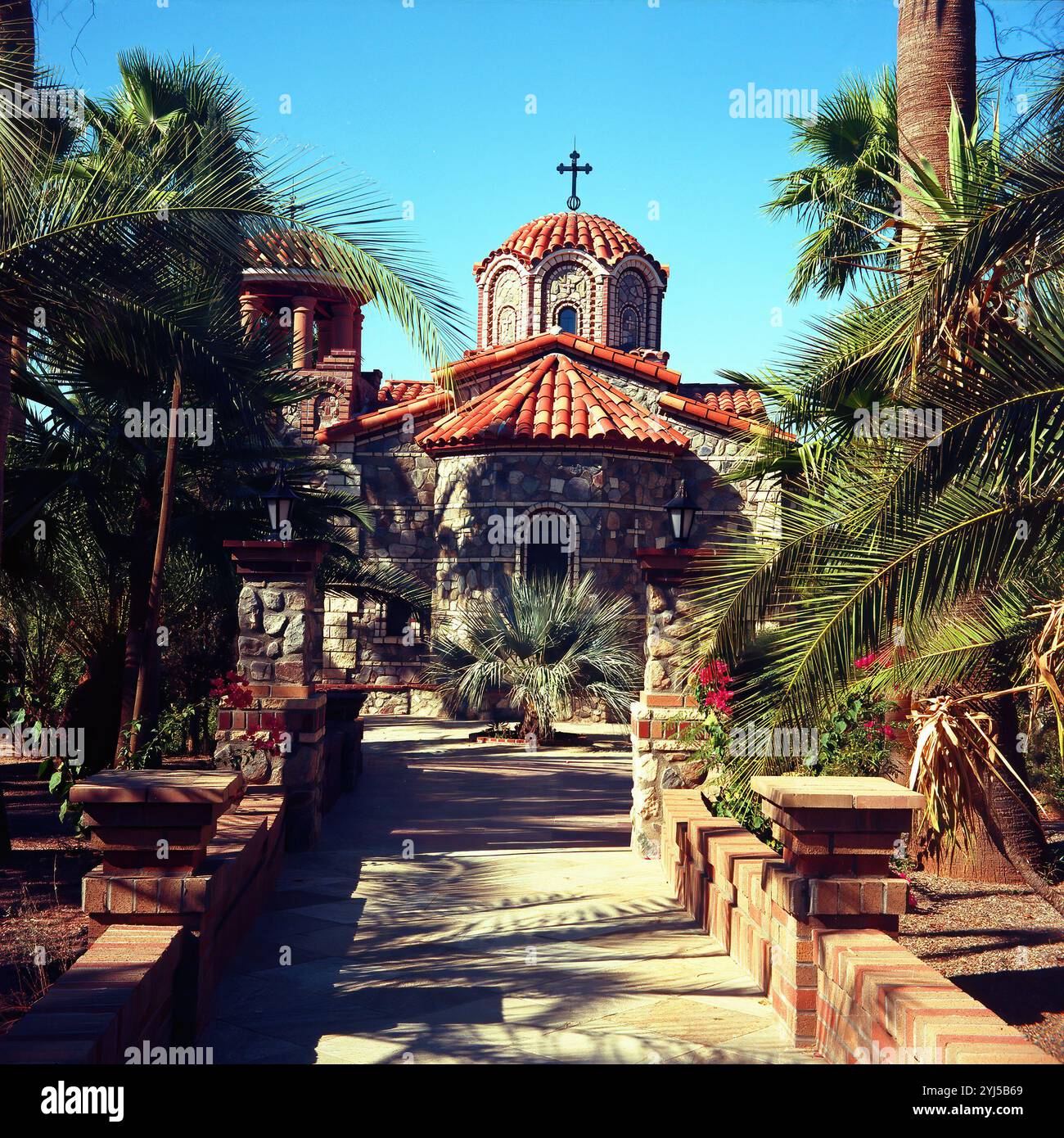 Film image of Greek orthodox chapel at St. Anthony's monastery in ...