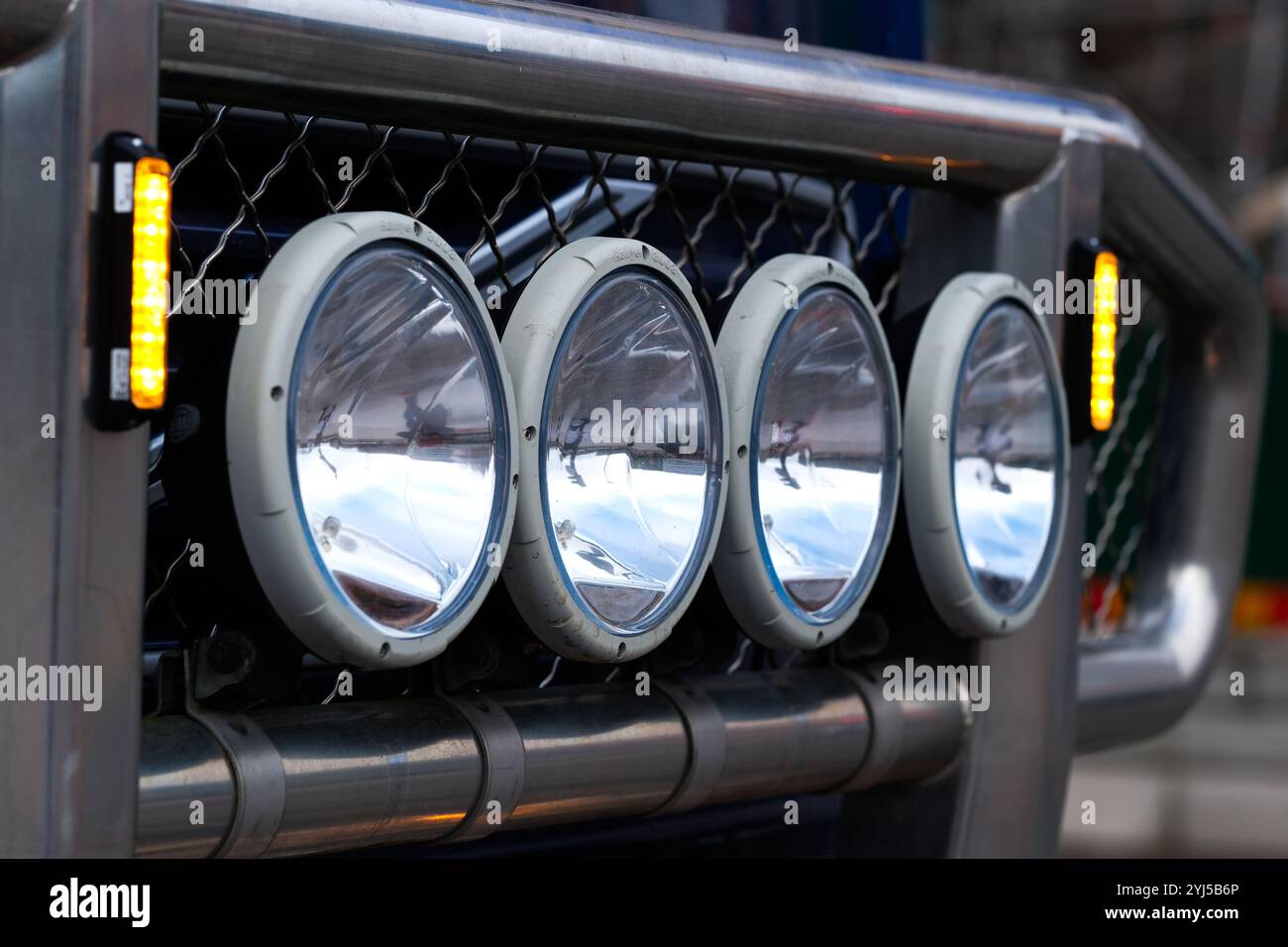 Round car lights on hi-res stock photography and images - Alamy