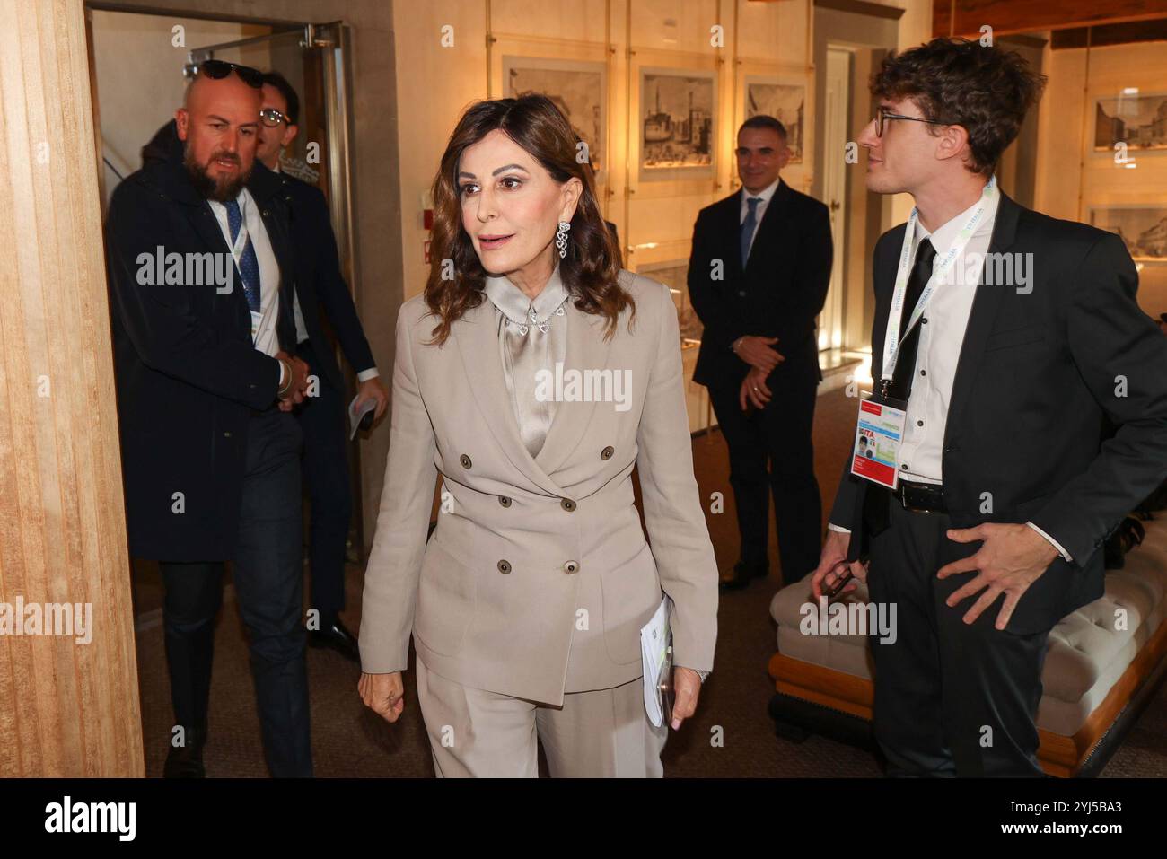 Florence, Italy. November, 13, 2024. , G7 Tourism. Opening of the works ...