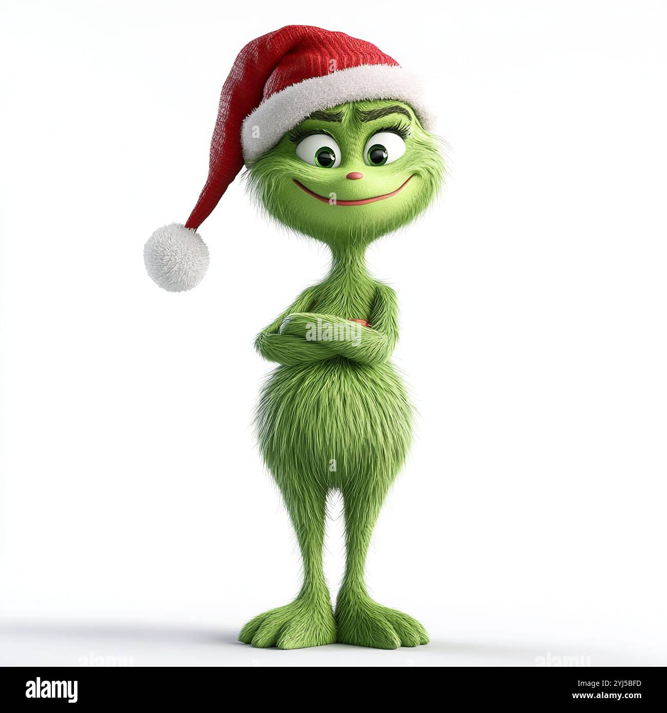Female Grinch looking at camera Stock Photo - Alamy
