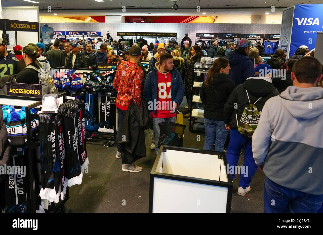 Main NFL Shop on Saturday, 9 Nov, 2024 in Munich. (Dave Shopland/AP ...