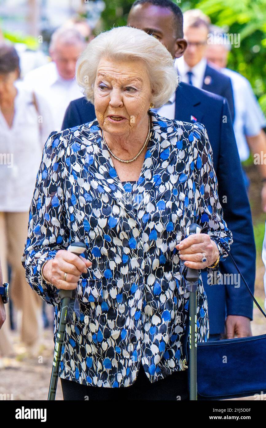 Philipsburg, Sint Maarten. 13th Nov, 2024. Princess Beatrix during a ...