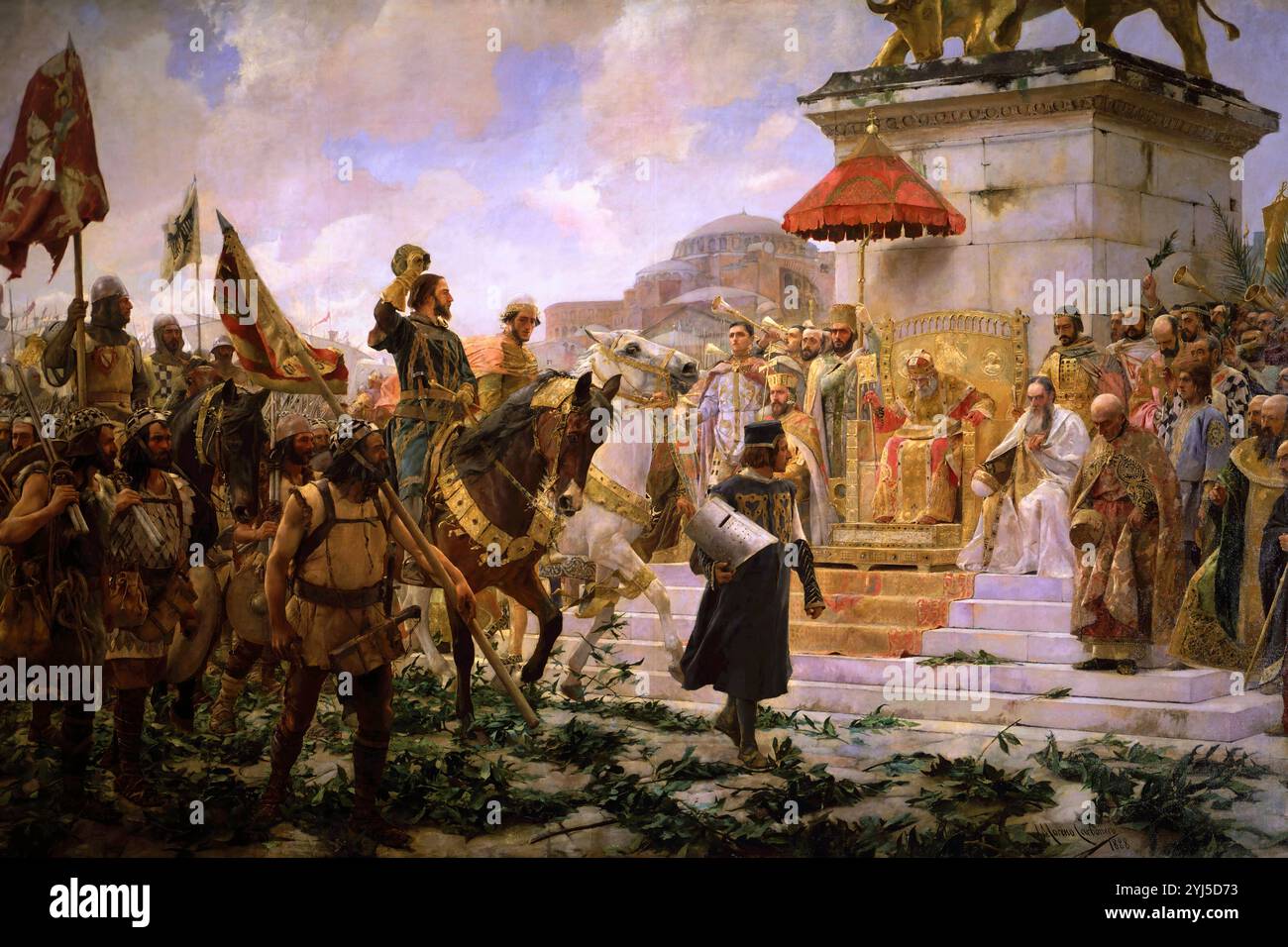 Spanish school. Roger de Flor in Constantinople. 1888. Madrid, Senate ...