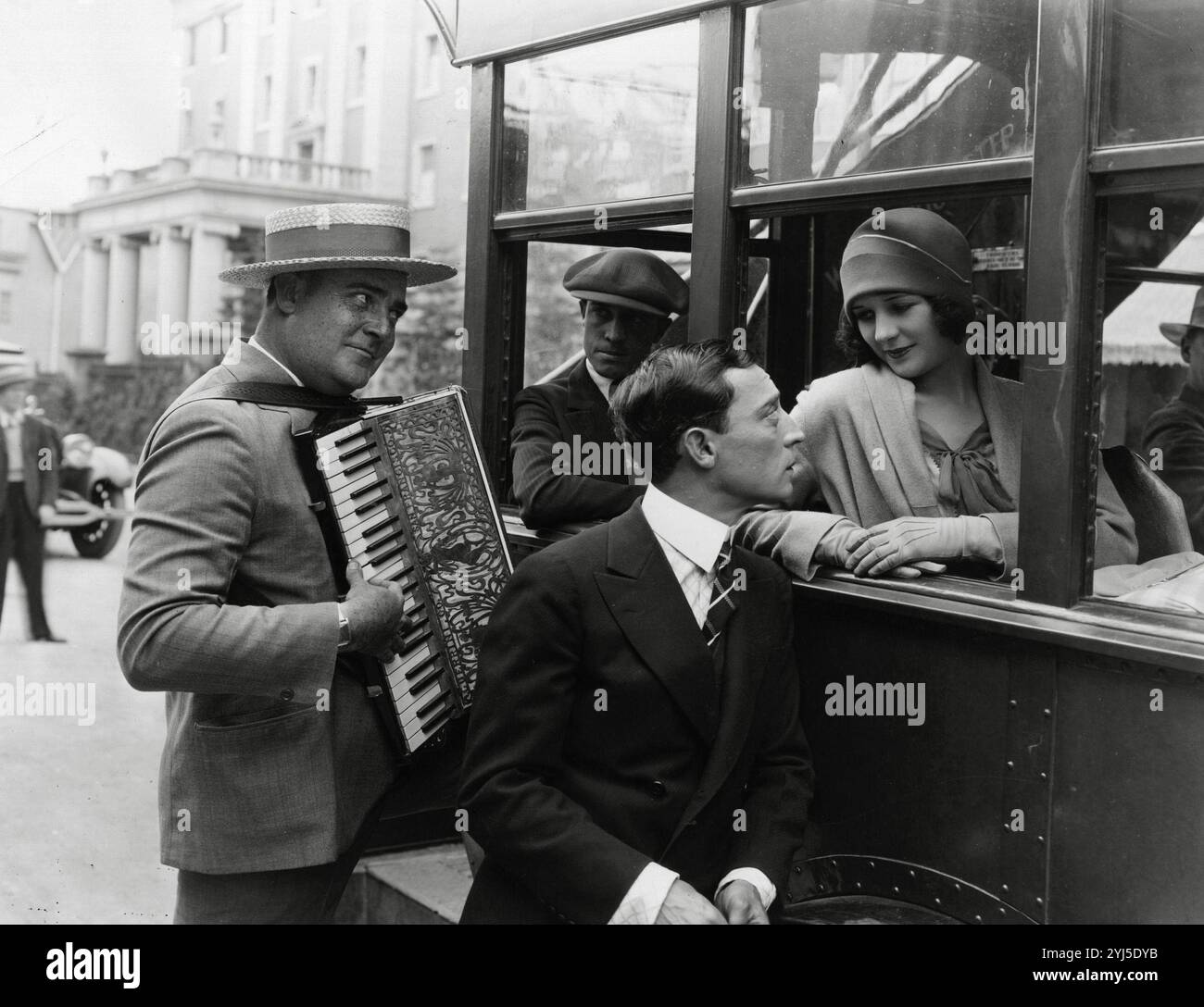 Buster Keaton, Marceline Day, Norman McNeil, "The Cameraman" (1928 ...