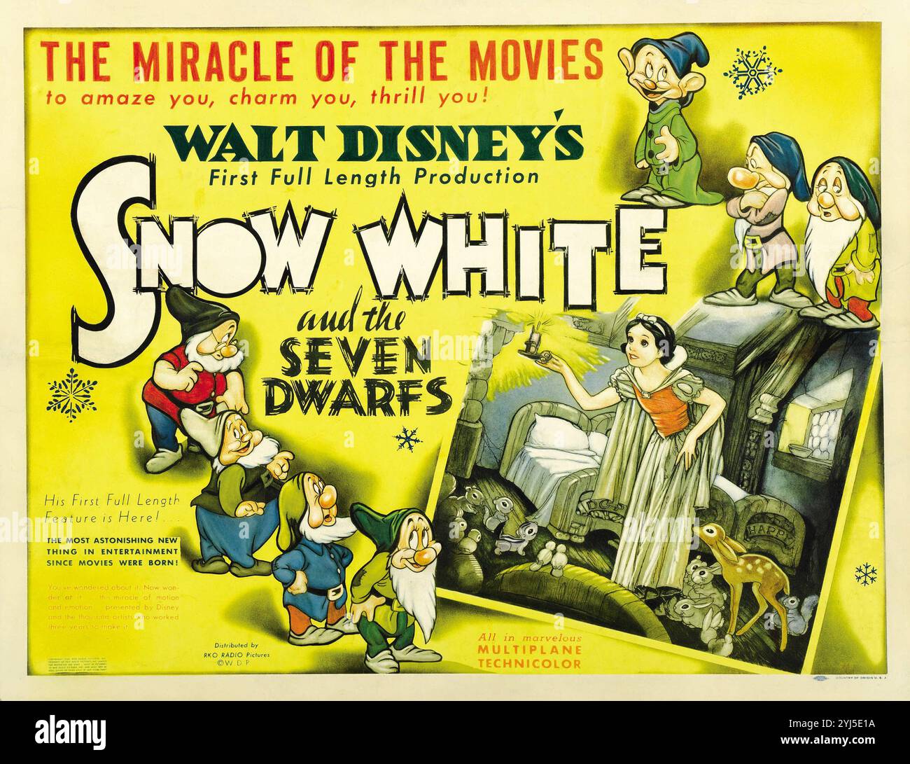 Lobby Card, Snow White and the Seven Dwarfs (RKO, 1937). (File ...