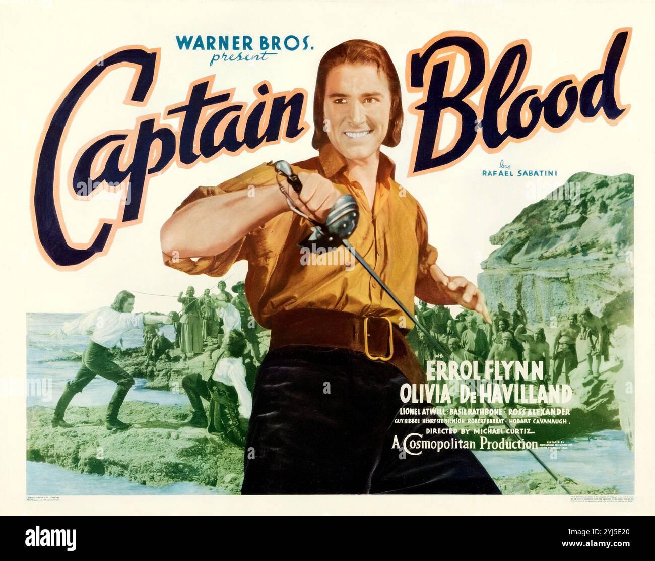 Lobby Card, Captain Blood (Warner Bros., 1935). (File reference# 34580 ...