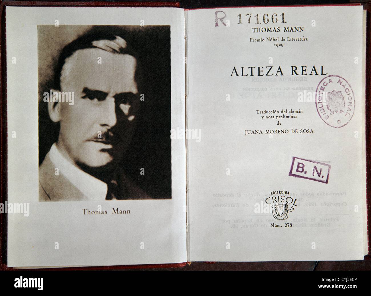Thomas mann writer hi-res stock photography and images - Alamy