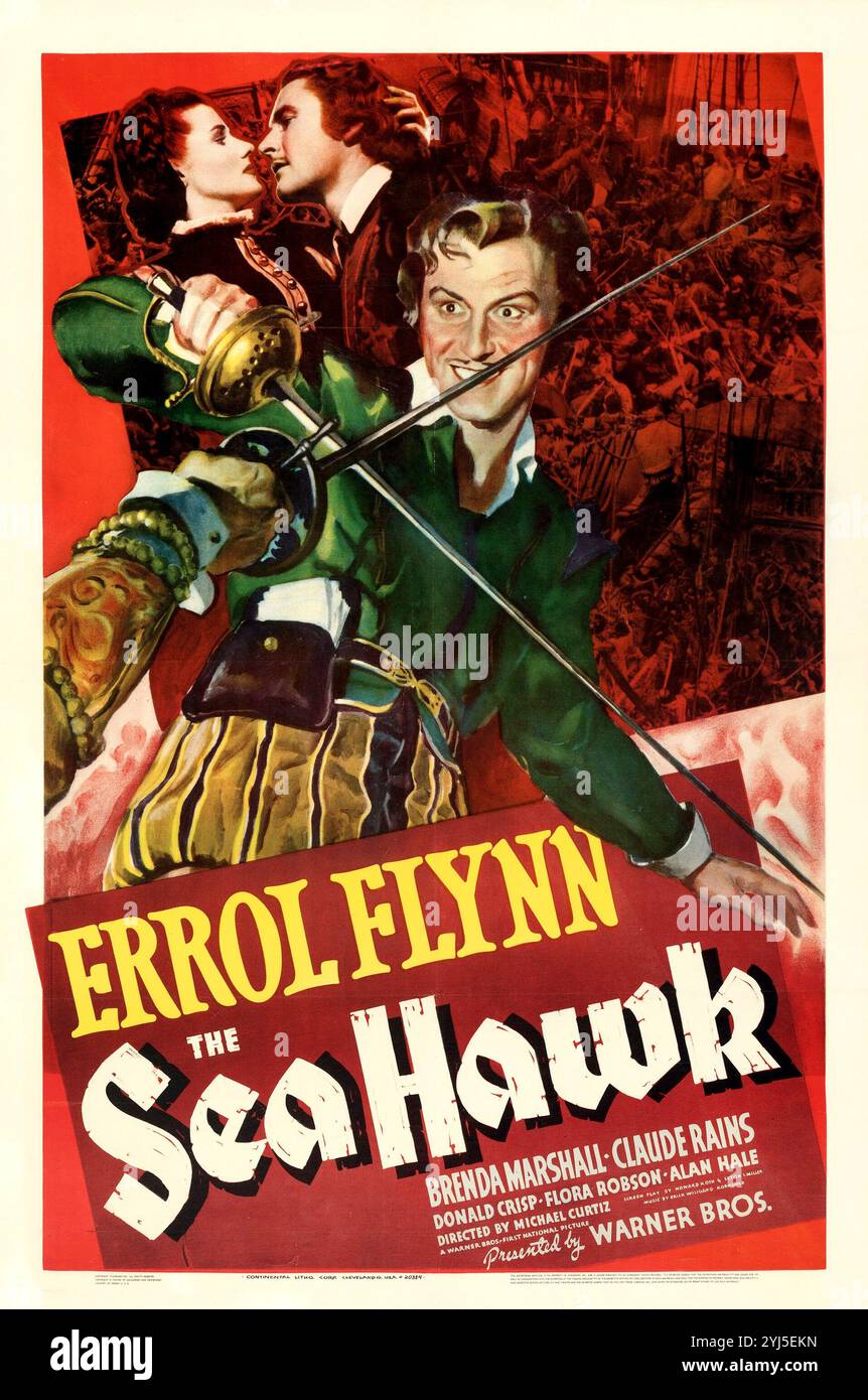Poster, The Sea Hawk (Warner Bros., 1940). (File reference# 34580 ...