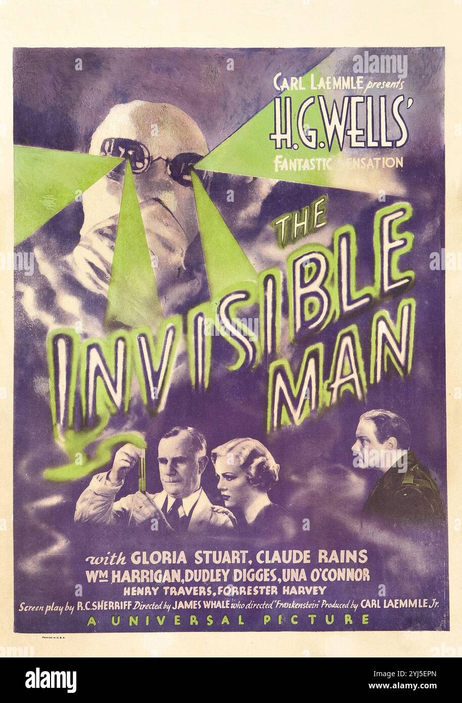 Poster, The Invisible Man (Universal, 1933). (File reference# 34580 ...