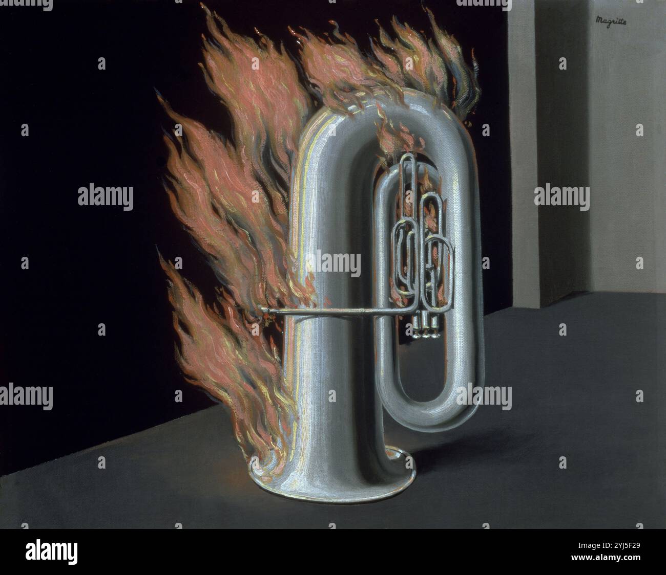 The Discovery of Fire - 1930 - 34,5x40,5 cm - oil on canvas. Author ...