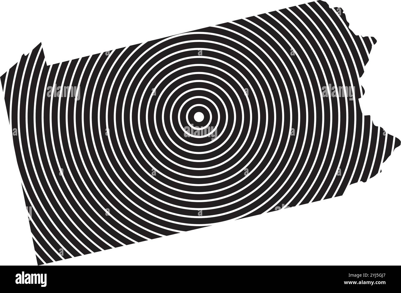 Pennsylvania State Map Icon Element Design Stock Vector Image & Art - Alamy