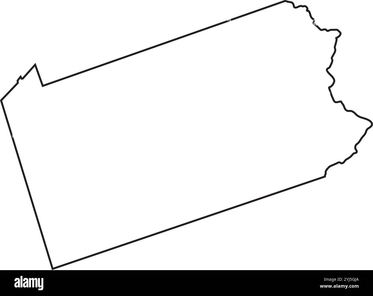 Pennsylvania State Map Icon Element Design Stock Vector Image & Art - Alamy