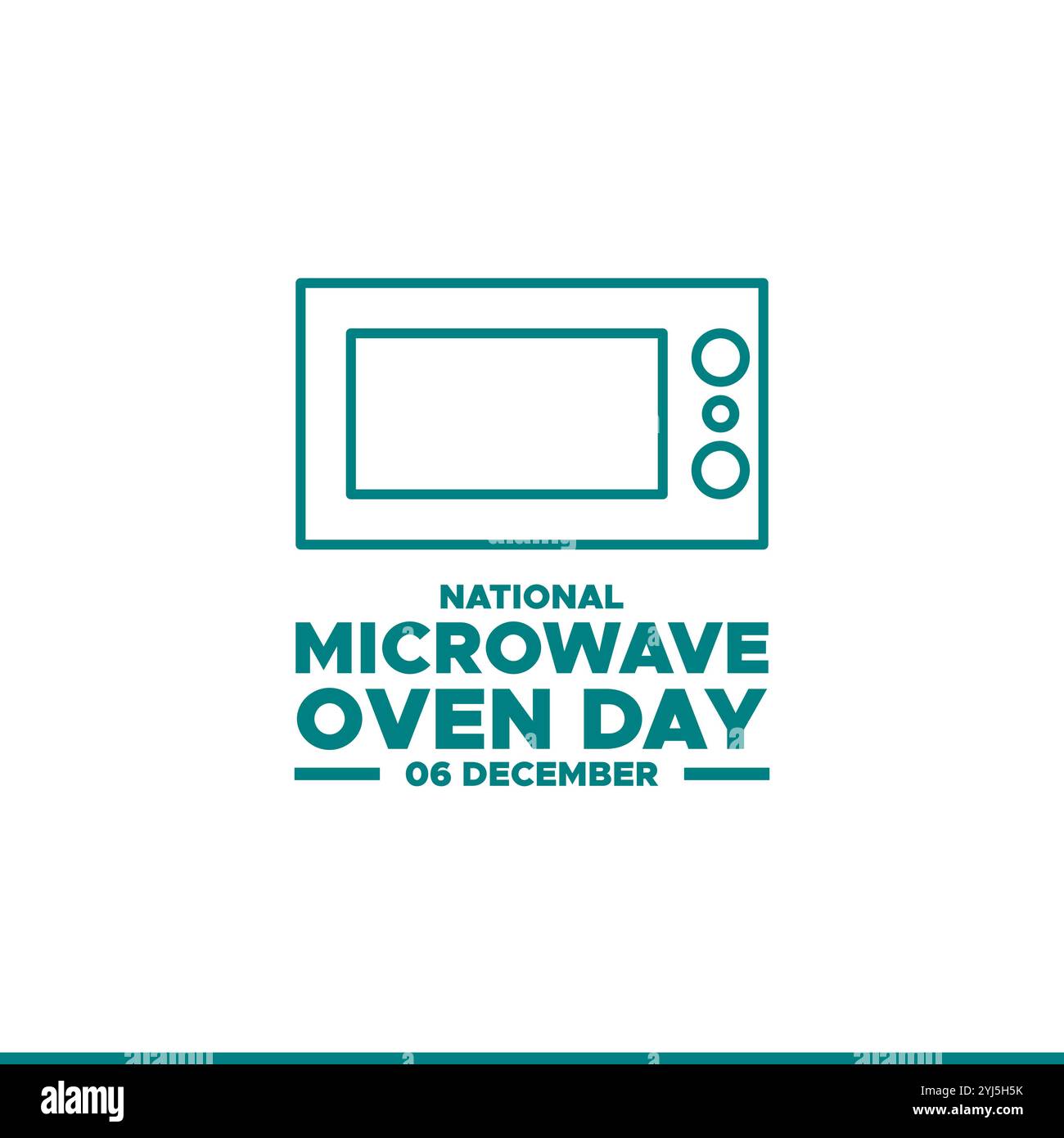National Microwave oven day December 6 vector illustration, suitable ...