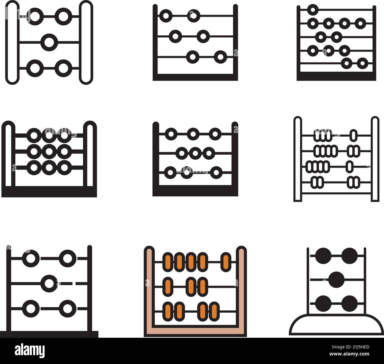 Abacus counting frame Stock Vector Images - Alamy