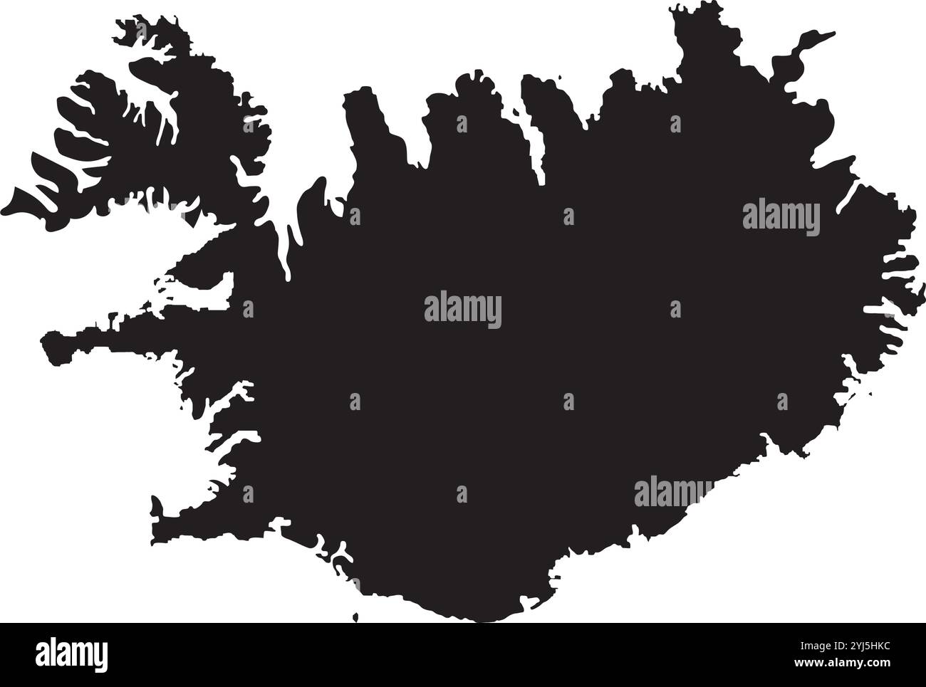Iceland Map Illustration Icon Design Stock Vector Image & Art - Alamy