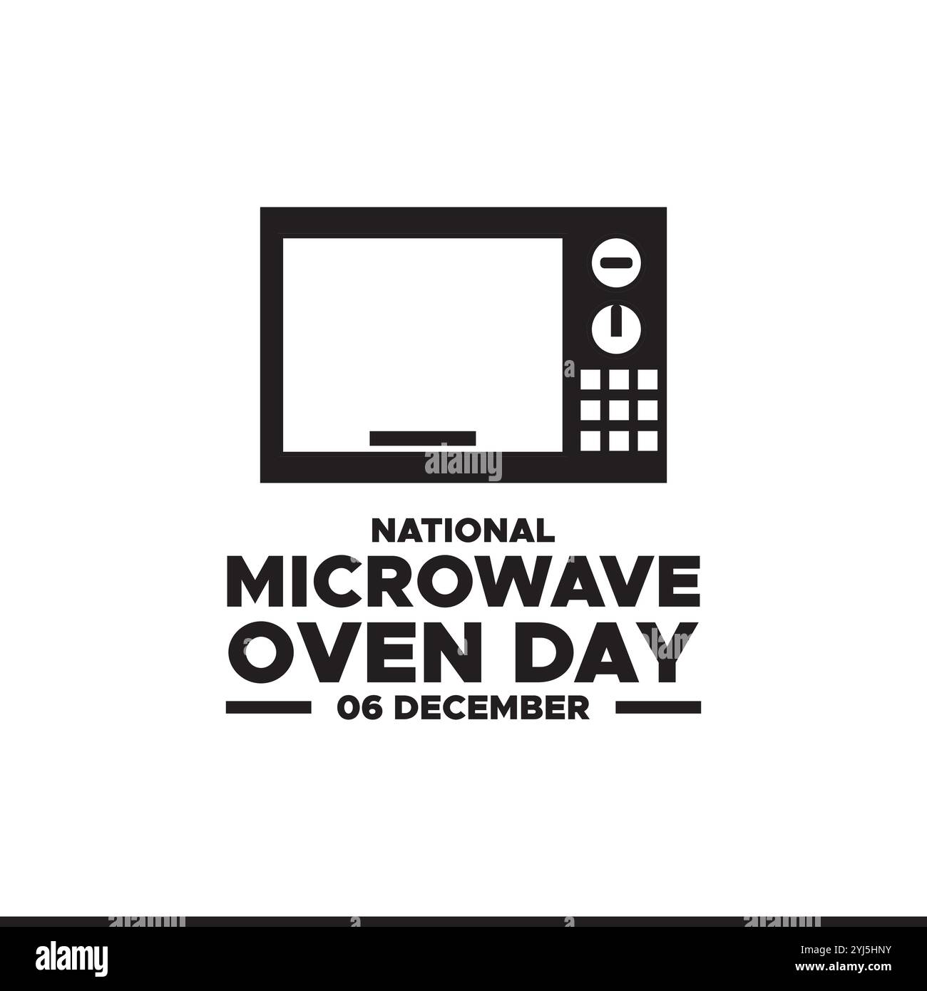 National Microwave oven day December 6 vector illustration, suitable ...