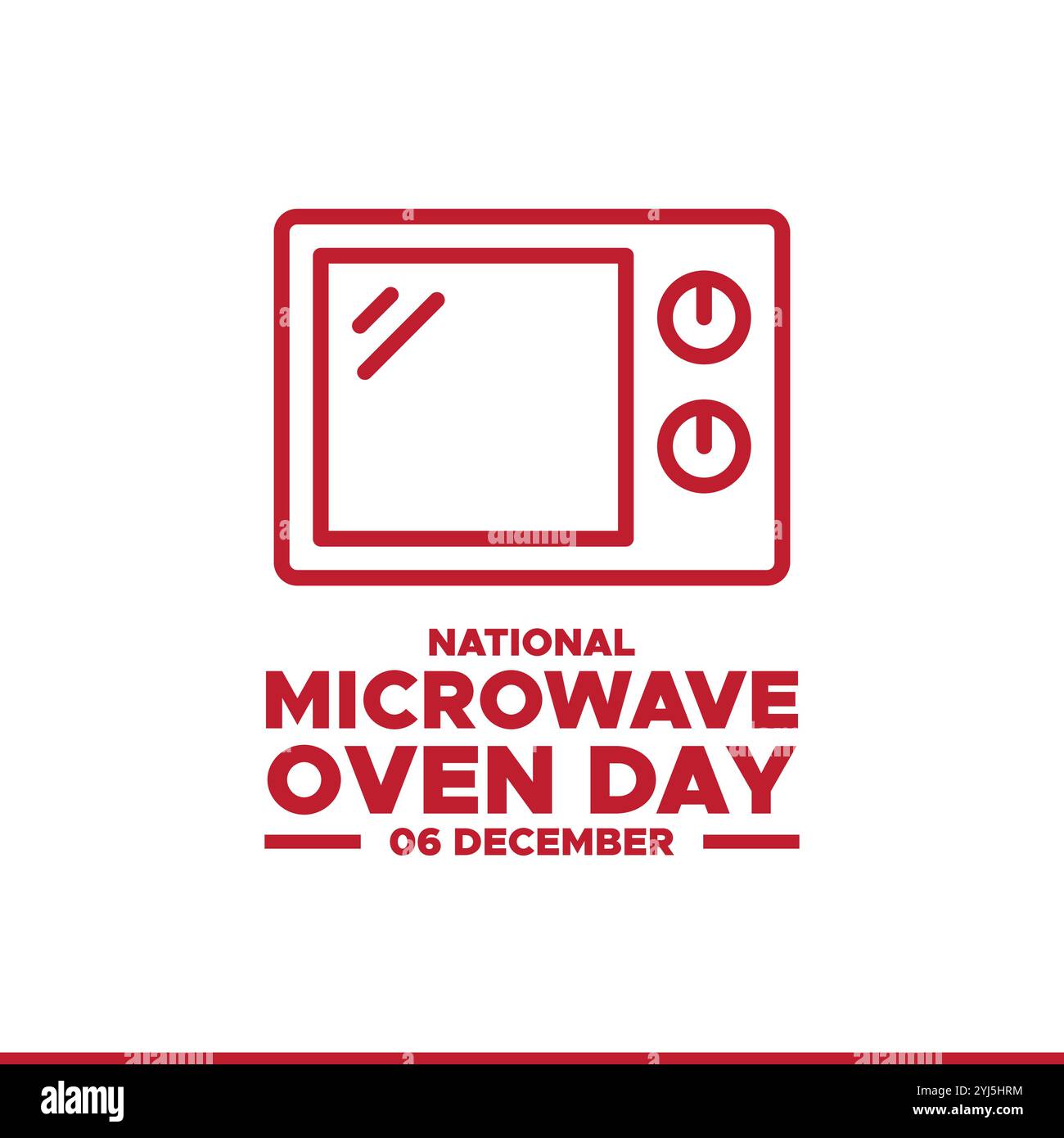 National Microwave oven day December 6 vector illustration, suitable ...
