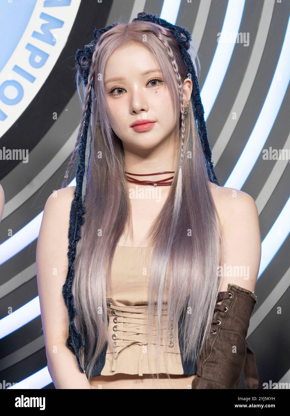 Goyang, South Korea. 13th Nov, 2024. South Korean SinB, Eunha and Umji, K-Pop girl group VIVIZ ...
