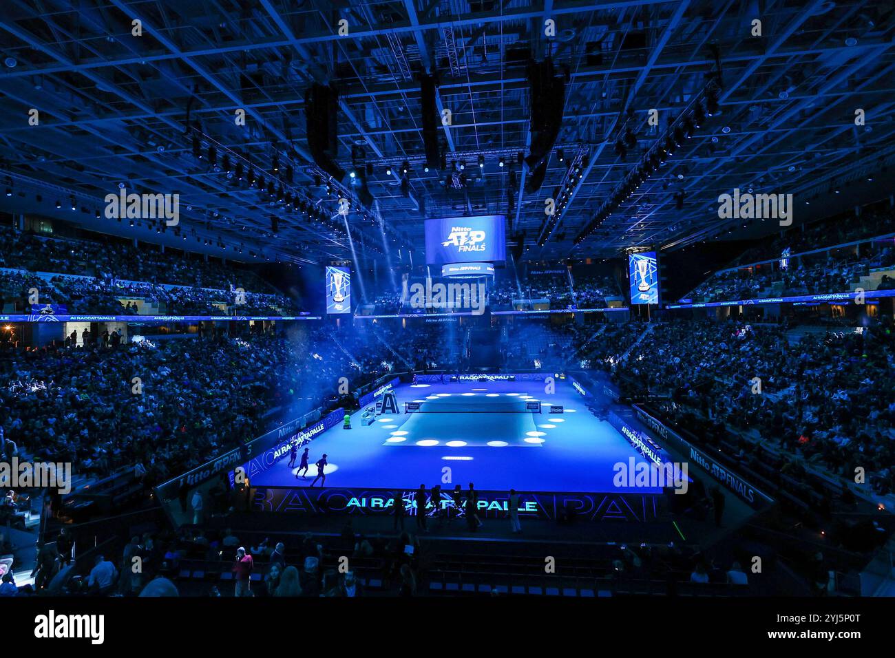Turin, Italien. 13th Nov, 2024. View inside teh Arena during Men's ...